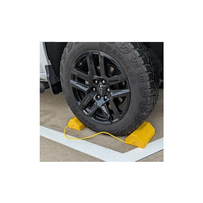 Yellow Colored Double-Wheel Chocks