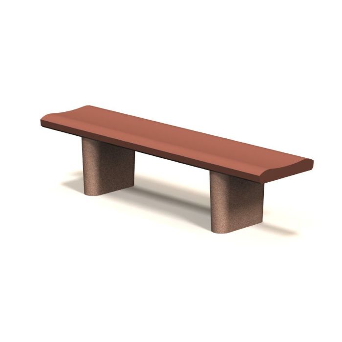 6ft Contoured Concrete Bench