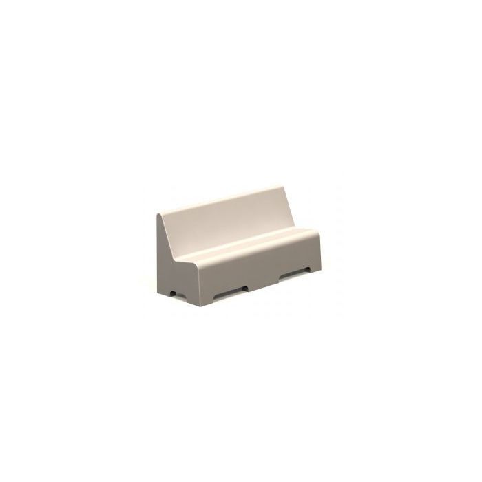 6-Ft. Barrier Style Concrete Bench with Back