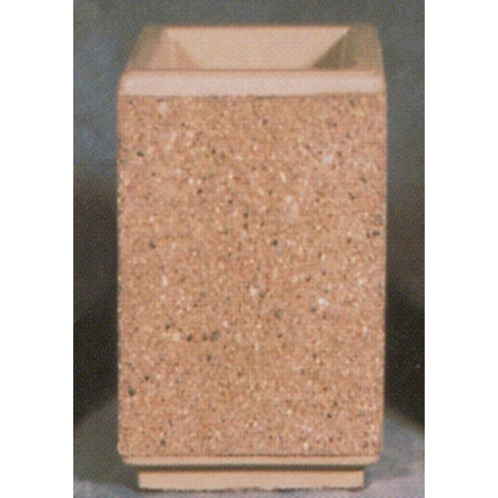 18Lx18Wx24H Square Concrete Urn