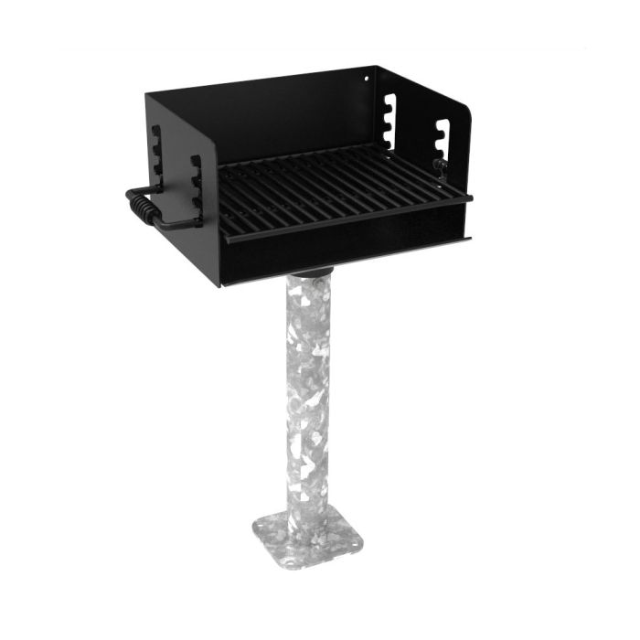 300 Sq. Rotating Pedestal Surface Mount Grill