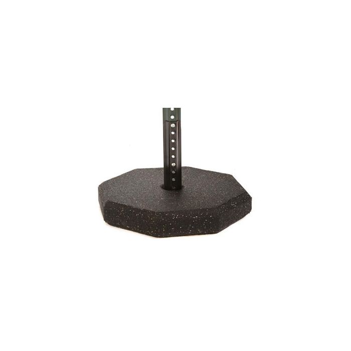 30lb Portable Recycled Rubber Octagonal Sign Base with Optional Wheels