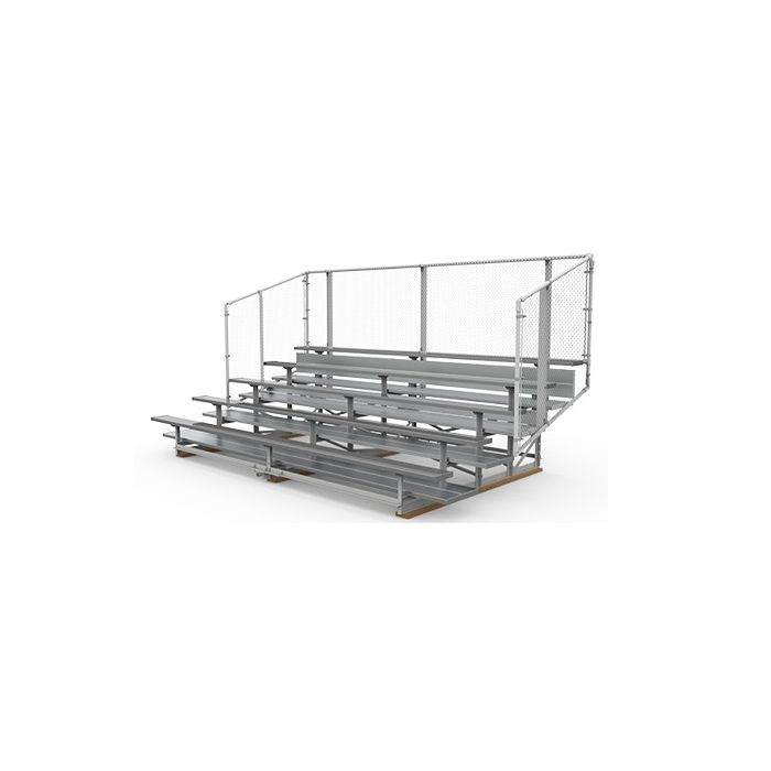 5 Row Transportable Aluminum Bleacher with Galvanized Steel Frame ...