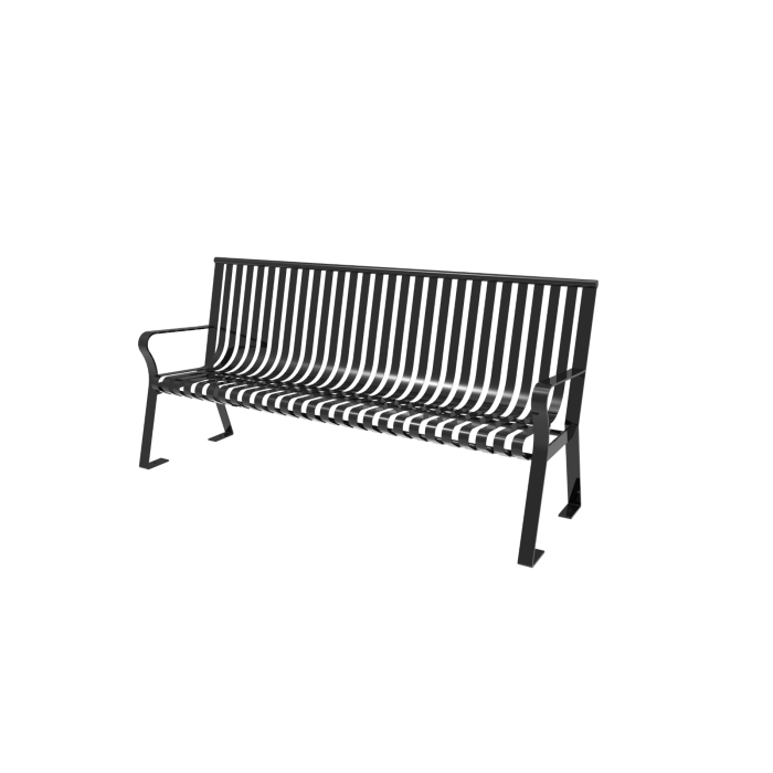Downtown Series Bench with Back