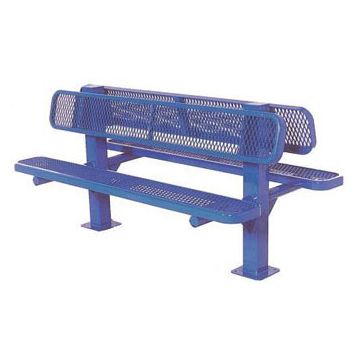 8-Ft. Single Sided Bollard Surface Mount Bench