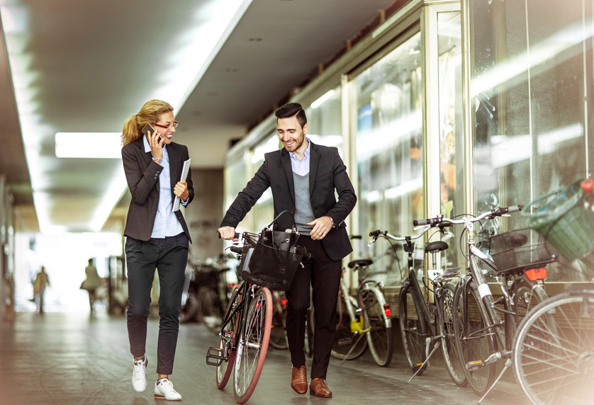 Wall mount bike rack provides more organized space in bike rooms