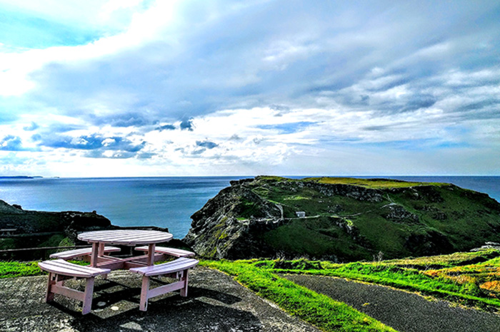 Picnic tables with fantastic waterfront views - awesome dining for families