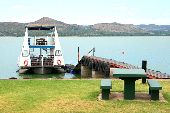 Picnic tables with fantastic waterfront views - awesome dining for families